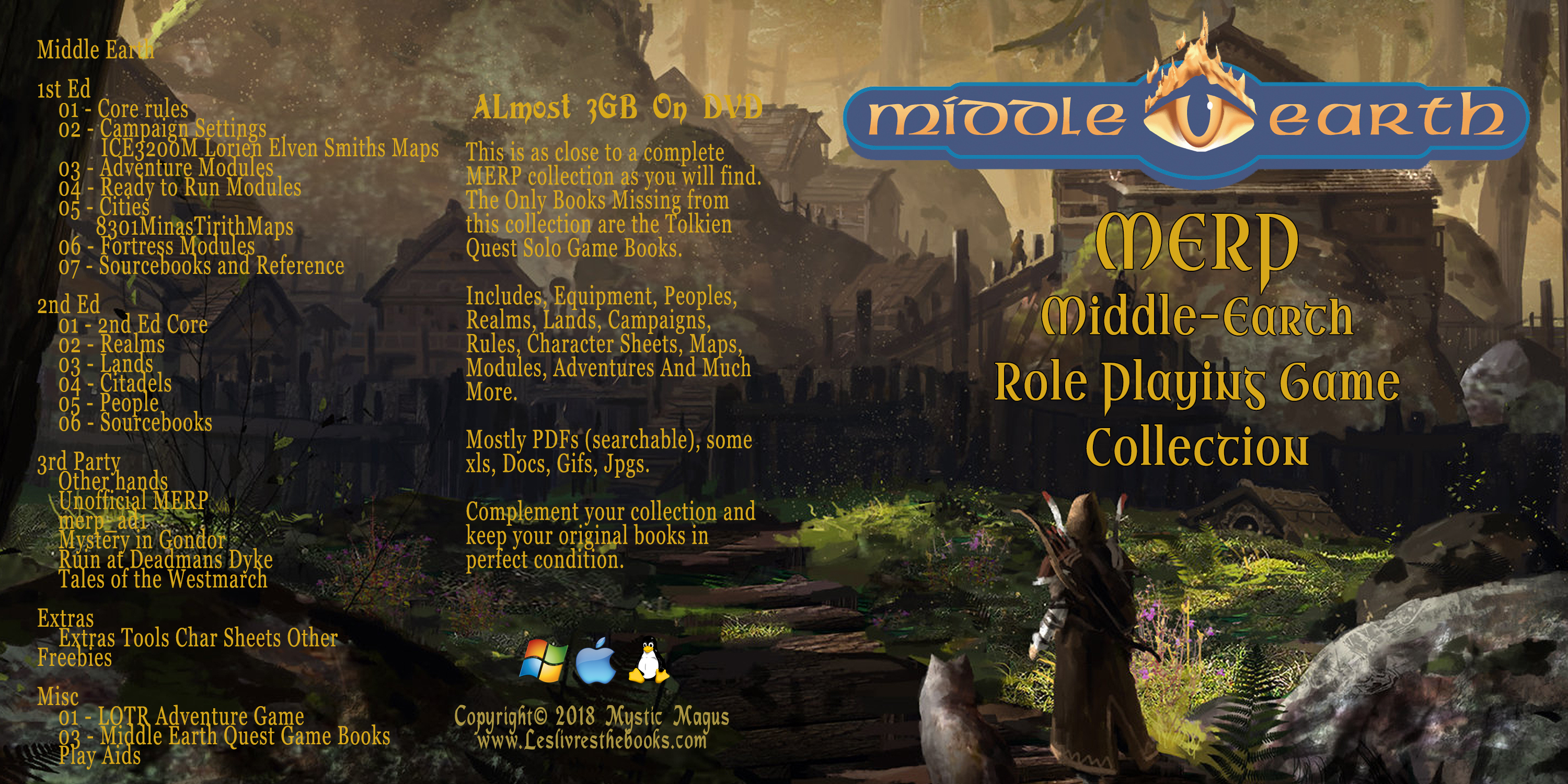 Merp Middle Earth Role Playing Complete Collection Lot Set All The Books For The Middle 