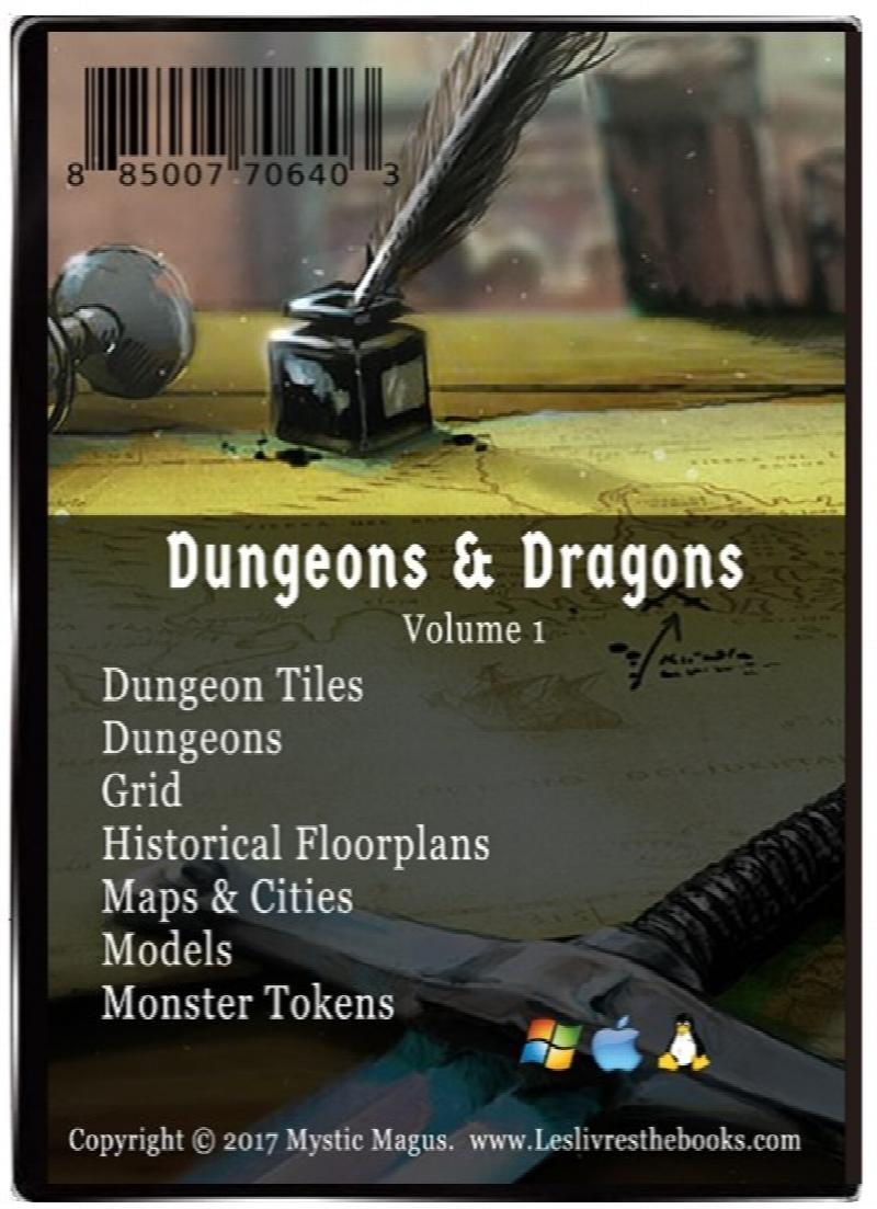 Dungeons And Dragons, D&D RPG DM Maps, Dungeons Tiles, Tokens, Books ...