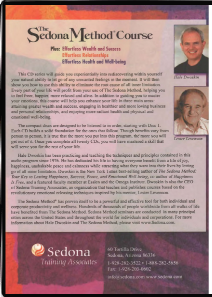 Sedona Method Course 4-in-1 Supercourse Audiobooks Workbook - Hale Dwoskin