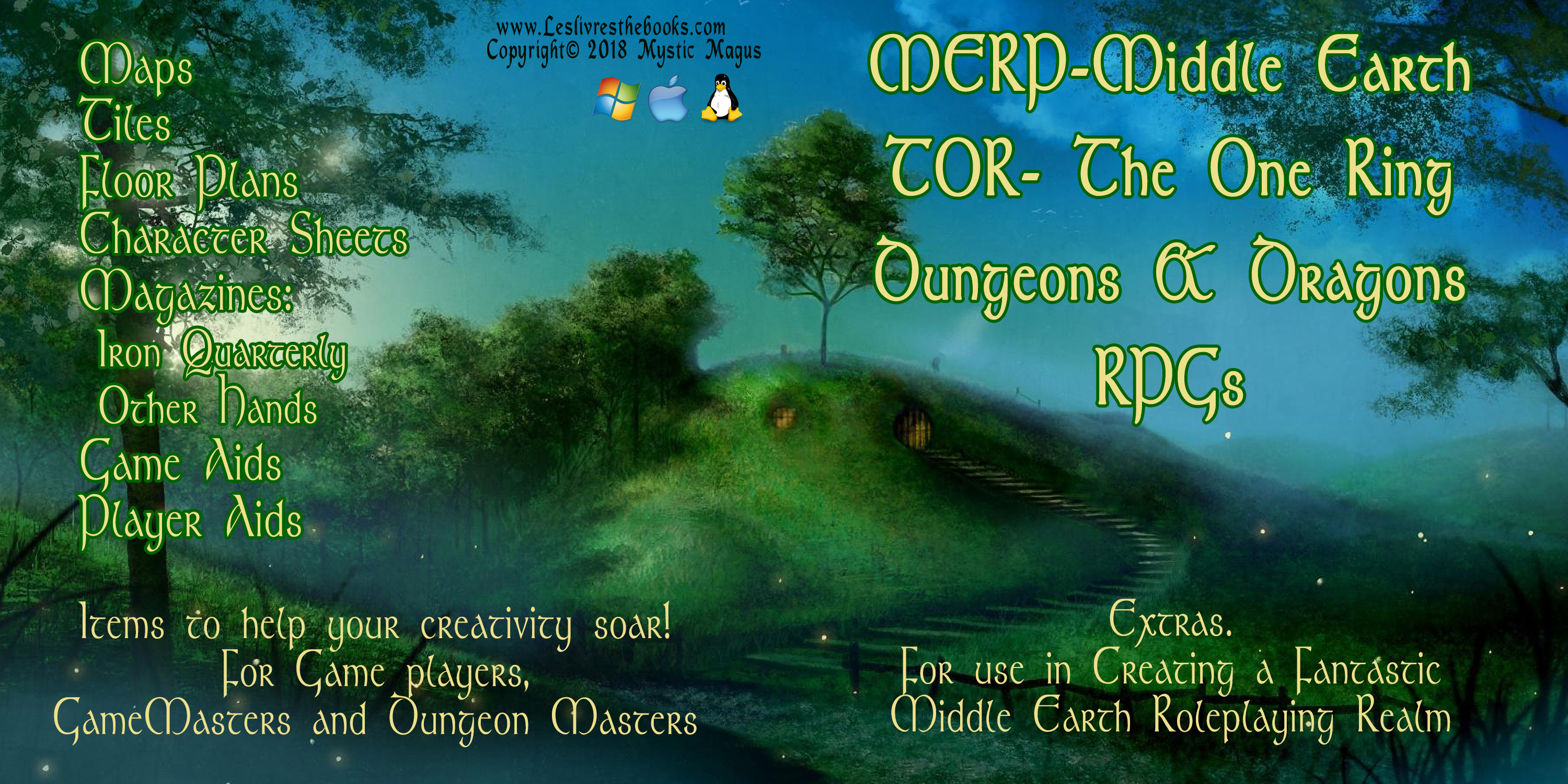 MERP, Middle Earth Role Playing, The One Ring, D&D RPG Extras ...